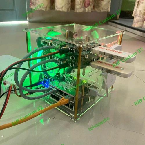 Jual Casing Akrilik HG680P 4 pcb + Mikrotik RB750Gr3 Gr3 2 PCB Custom ...