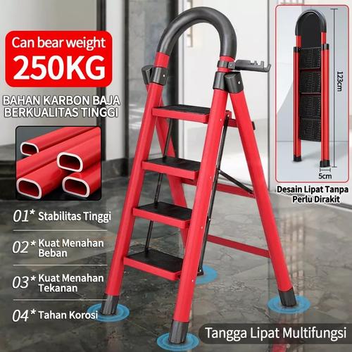 Jual Tangga Lipat Multifungsi 3-6 Step / Tangga Baja Karbon Anti Licin ...