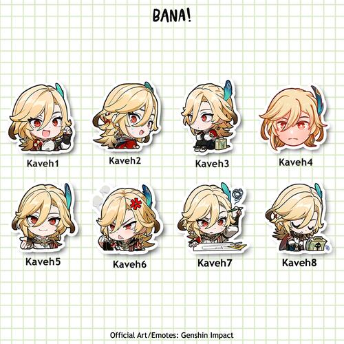 Jual Stiker Genshin Impact KAVEH Sticker Vinyl Waterproof Bijian | BANA ...