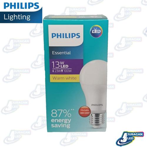 Jual Philips Essential LED Bulb 13W E27 3000K - Warm White - Kuning ...