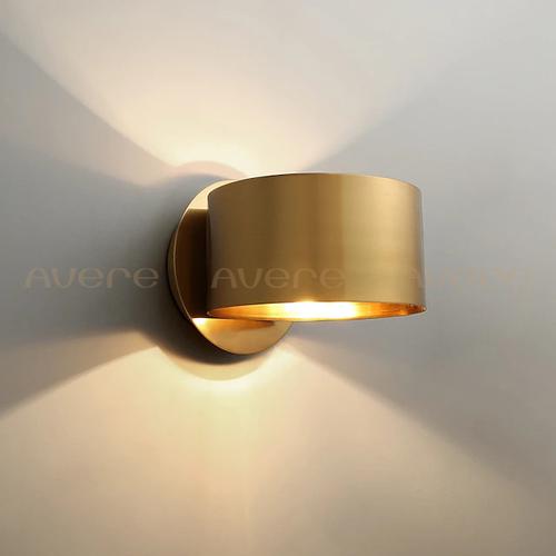 Jual Wall Lamp Indoor Lampu Hias Dinding Bulat Gold Black Emas Hitam ...