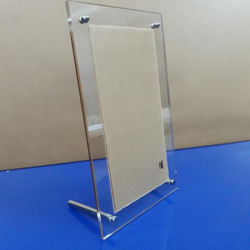 Jual A5 Bingkai Foto Akrilik Frame Foto Meja Papan Nama Acrylic bahan 3 ...