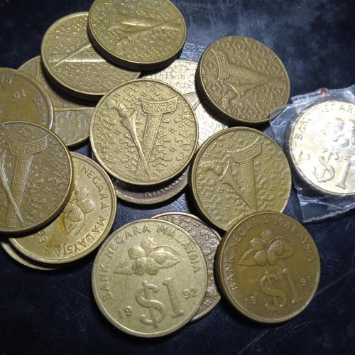 Jual Coin Malaysia 1 Ringgit Gambar Keris tahun Bervariasi / beda beda ...