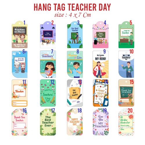 Jual Hang Tag Hari Guru Happy Teacher Day Souvenir HangTag Goodie Bag ...