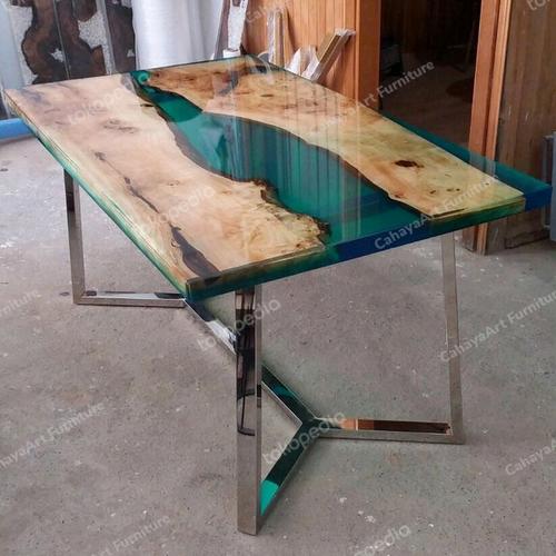 Jual Meja makan premium solid wood Luxury table meja kayu solid epoxy ...