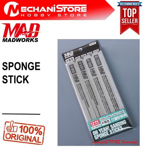 Jual MADWORKS Sanding Sponge Stick 400 600 800 1000 - Amplas Tool Model ...