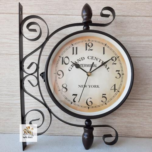 Promo Jam Gantung 2 Sisi Dinding Shabby Vintage Garden - Burung Putih ...