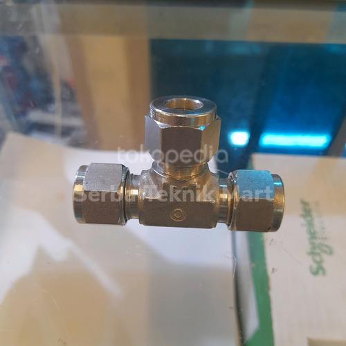 Jual Tee Union Connector 6 mm SS 316 Stainless Steel T konektor ...