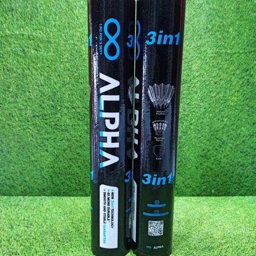 Jual COCK SHUTTLECOCK COCK ALPHA ECO BLACK 3 IN 1 ORIGINAL SPEED 77/78 ...