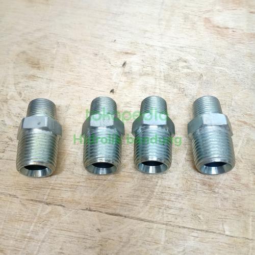 Jual DOUBLE NEPEL HIDROLIK 1/8" MB X 1/4" MB DRAT NPT MATERIAL GALVANIS - 1/8" x 1/4" - Kota ...