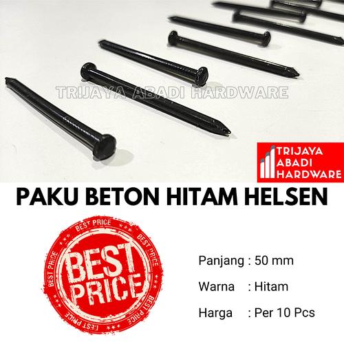Jual 10x Paku Beton Hitam 50mm Hensel Paku Baja Paku Tembok 5cm - 75mm ...