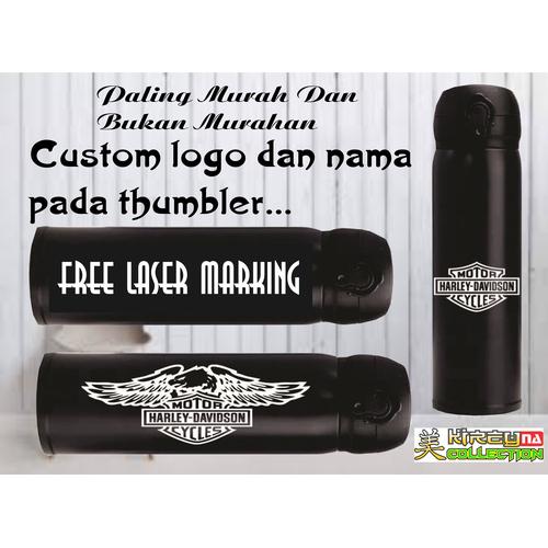 Jual Tumbler Stainless Custom Grafir laser Nama logo - Kota Bandung ...