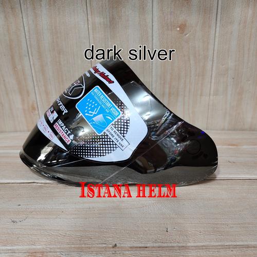 Jual KACA HELM| VISOR HELM NHK R1 MAX | R1 ELITE | DARK SILVER ORIGINAL ...