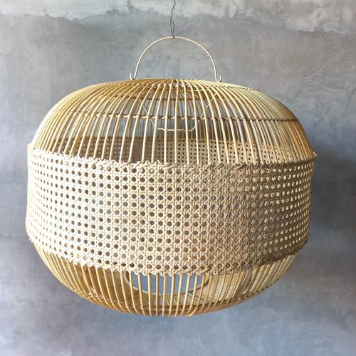 Jual Kap Lampu Gantung Rotan | Rattan Pendant Light | Lampu Rotan KL106 ...