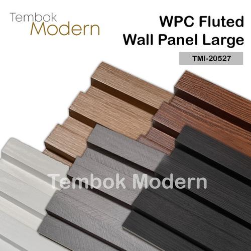 Promo WPC Wall Panel 3D Flute Wood Panel Large PANJANG 280 CM - Ivory ...