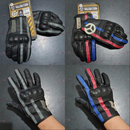 Jual YELLOW CORN Gloves YG-248 Mesh Leather- Sarung Tangan Yellowcorn ...