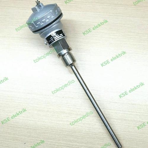 Jual Sensor Panas Thermocouple Head 8X150Mm Rtd Pt100 Drat 3/4" Pvc ...