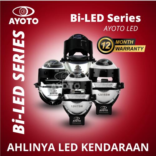 Jual 1 BUAH LAMPU PROJECTOR LENS BILED AYOTO 2'5 INCHI 35 WATT HI LOW ...