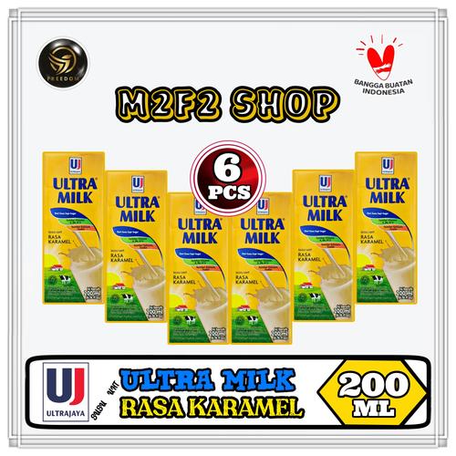 Jual Susu Ultra Milk Rasa Karamel | Caramel Kotak UHT - 200 ml (6 Pcs ...