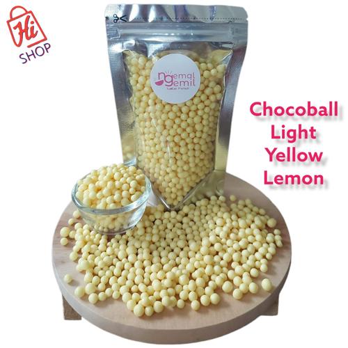 Jual Pouch Chocoball Light Yellow Lemon Sprinkle Bola Kuning Lemon ...