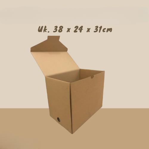Jual kardus kotak file dokumen box file arsip office ukuran 38x24x31cm ...