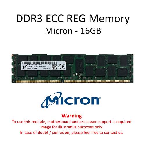 Jual Micron Memory RAM 16GB DDR3 ECC REG 10600 12800 14900 1333 1600 ...