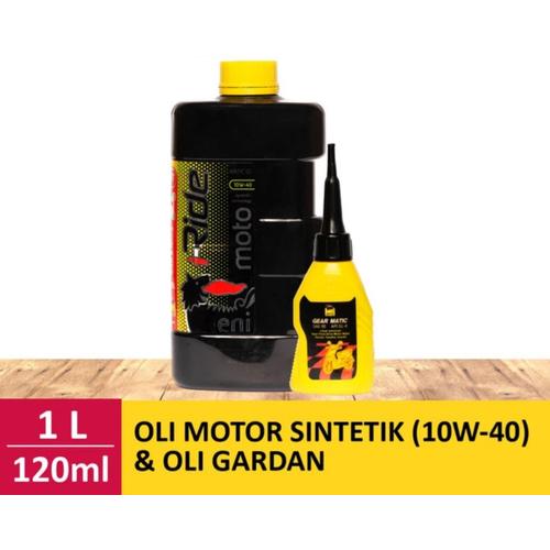 Jual Paket Oli Mesin Agip/ENI Matic ID10W-40 + Gear Oil Scooter Matic ...