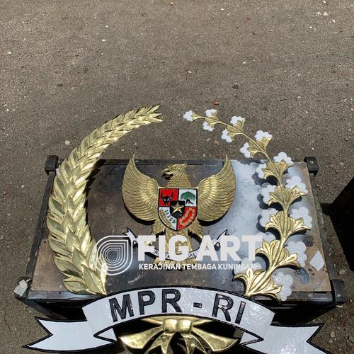 Jual Logo MPR RI Logam Kuningan - Kab. Boyolali - Kerajinan Tembaga ...