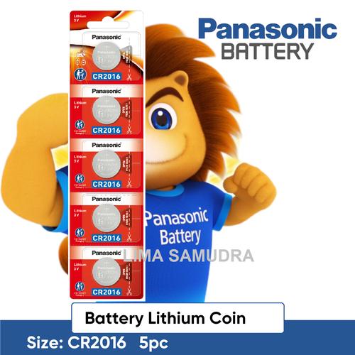 Promo Panasonic Baterai Lithium Koin CR2016 Battery Lithium Coin CR2016 ...