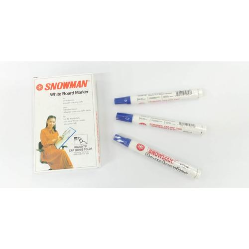 Jual Spidol Snowman Whiteboard Blue / Spidol Snowman Bisa Dihapus Biru ...