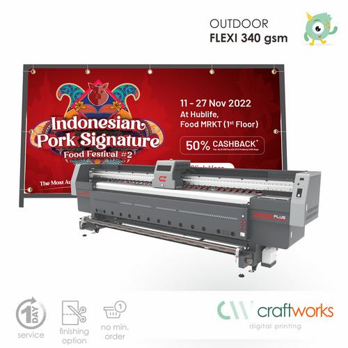 Jual CETAK SPANDUK BANNER FLEXI KORCIN 340 GSM - Kab. Tangerang - Craftworks Digital Printing ...