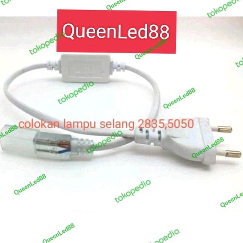 Jual Socket/Colokan Lampu Selang 2Jalur/2pin Flasher Lampu Strip ...
