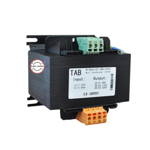 Jual Trafo Step Down 500VA Input 380V/220V TAB Multi Transformer Step Down - 220V/110V/48V ...