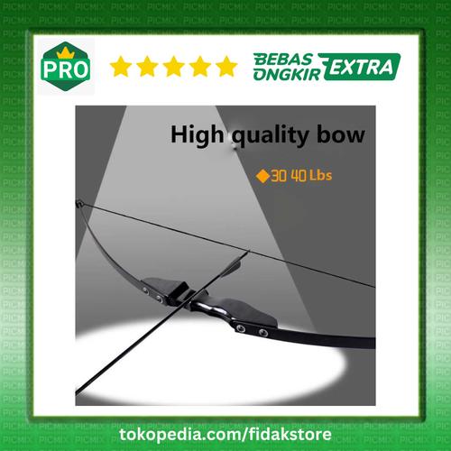 Jual Busur Panahan Busur Panah Pemula Powerful Recurve Archery Bow 40 ...