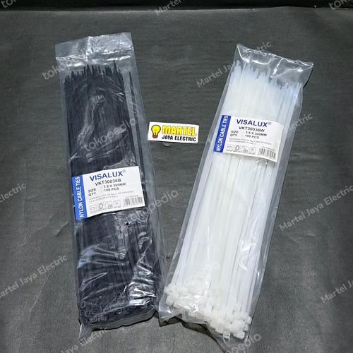 Jual Kabel ties / Cable tie / insulock Visalux 30cm - Putih - Kab ...