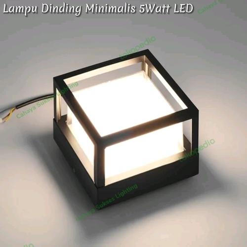 Jual Lampu Dinding Minimalis Kotak 5Watt LED || Anti Karatan ...