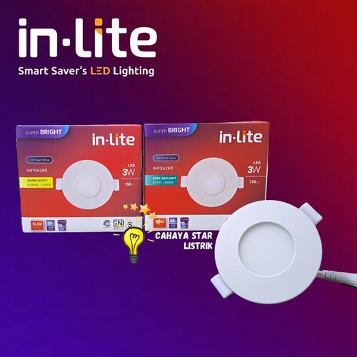 Jual LAMPU DOWNLIGHT INBOW BULAT / PANEL LIGHT LED INLITE INPS628R 3 ...