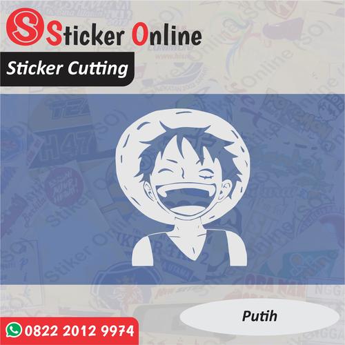 Jual Stiker Luffy Smile | Sticker Cutting One Piece Luffy Motor Mobil ...