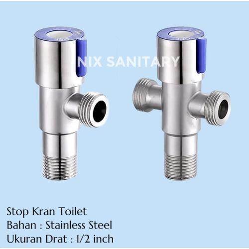 Jual Stop Kran Toilet Shower Stop Kran Tee Stainless Stop Kran Kloset ...