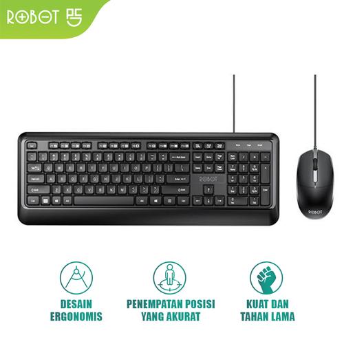 Promo ROBOT Set Combo Keyboard and Mouse KM2600 Original - Kab ...