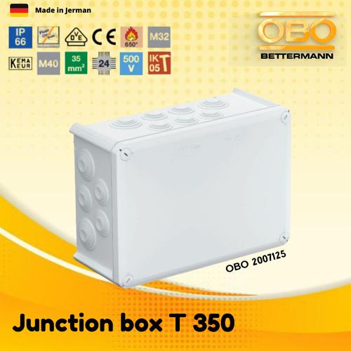 Jual OBO Junction Box Polypropylene T 350 plug-in seal, RAL 7035 - Kota ...