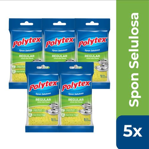 Promo Polytex Sabut Spon Regular untuk Alat Masak & Alat Makan - Isi 5 ...