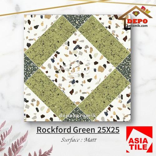 Jual Asia Rockford Green 25x25 Kw1 Keramik Lantai Matt Motif Decorative ...