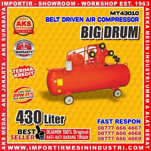 Jual Belt Driven Air Compressor Dinamo Kompresor Udara 10 Hp 430 Liter ...