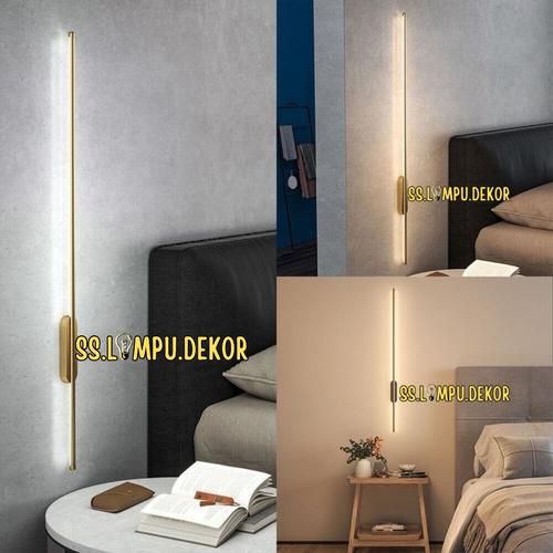 Jual LAMPU DINDING GOLD LED MINIMALIS MODERN PANJANG 60 CM - Kota ...