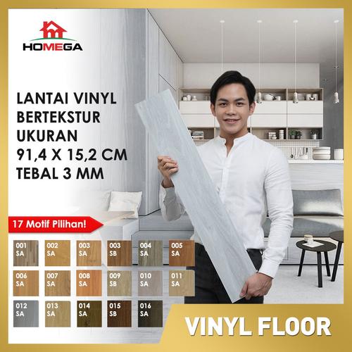 Jual Homega Vinyl Lantai PVC Parket Tekstur Kayu PER-BOX isi 24pcs ...