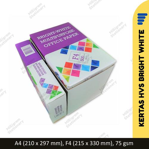 Jual Kertas HVS A4 F4 75 gr Bright White Multipurpose Office Paper/ Dus ...