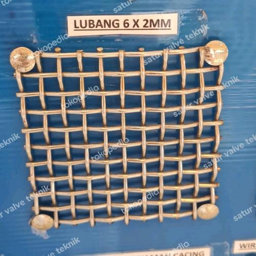 Jual kawat mesh wiremesh 6mm x 2mm x 5 meter stainless SS304 lurus ...