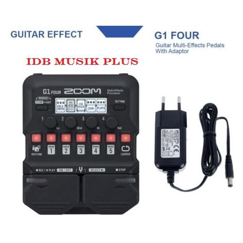 Jual Multi Efek Gitar Zoom G1 Four + Adaptor Zoom Ad-16E Original Zoom ...