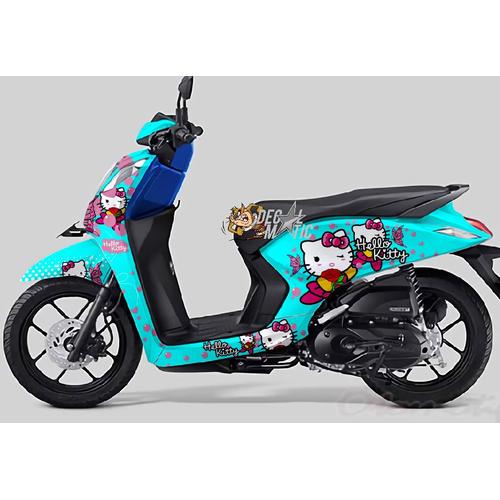 Jual Stiker Sticker Full Body Decal Motor Honda Genio Hello Kitty ...